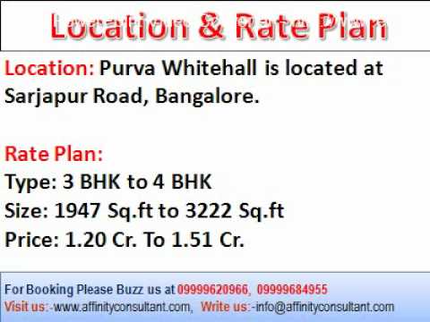 Purva Whitehall Project Sarjapur Road Bangalore 09999684955 - YouTube