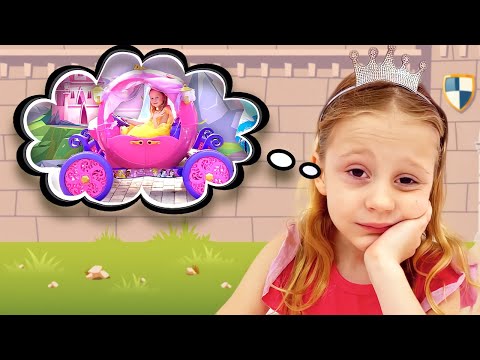 Nastya babasından yeni elbiseler ve makyaj oyuncakları almasını ister