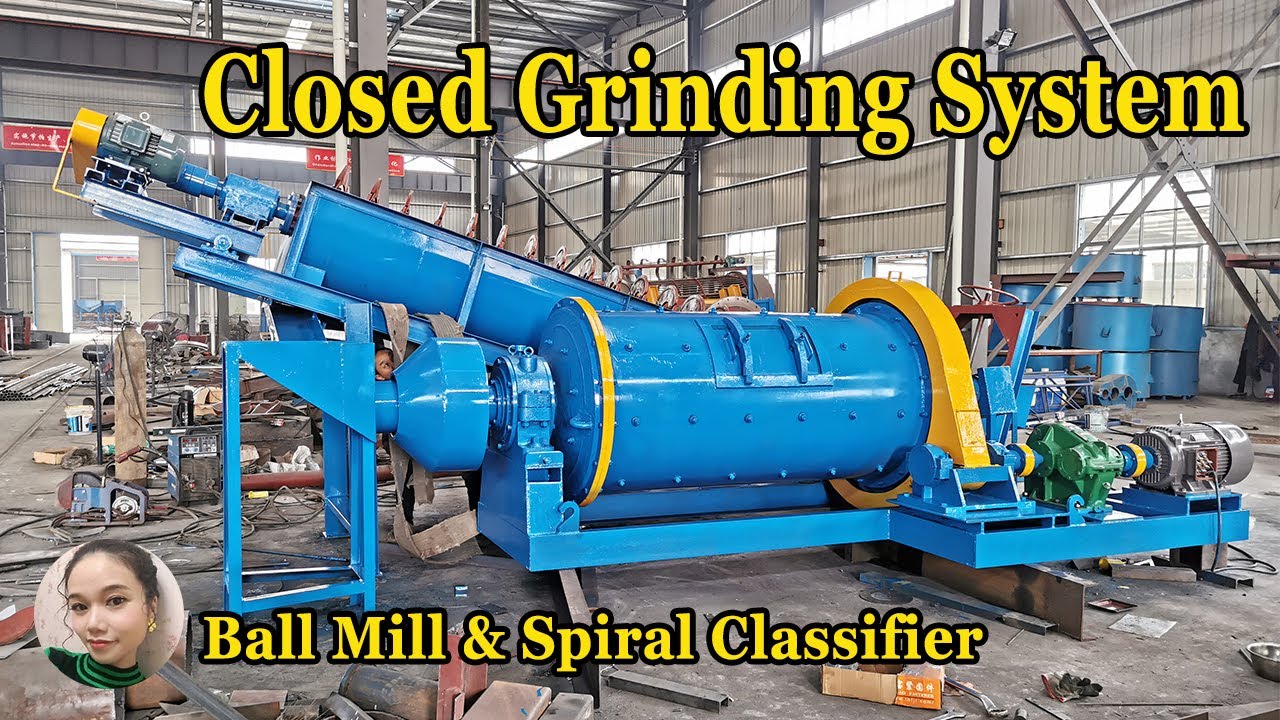 Closed Circuit Grinding System ball mill for gold mining - YouTube