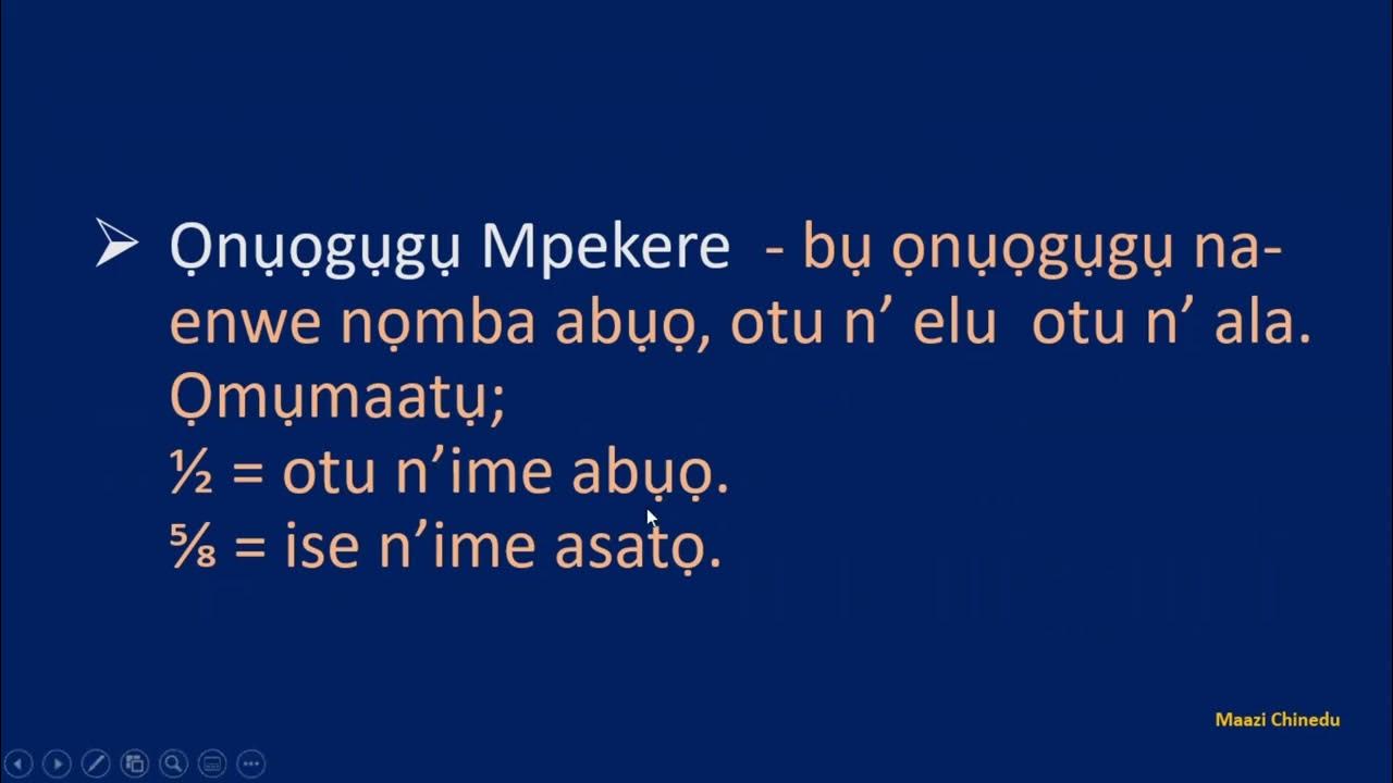 The Igbo Numerals Onuogugu Igbo YouTube the-igbo-numerals-onuogugu-igbo-youtube