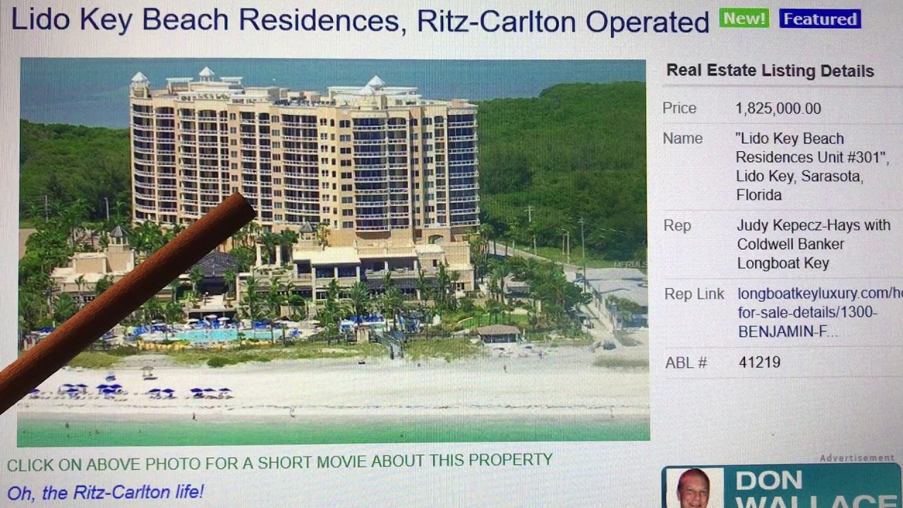 Ritz-Carlton Superlative: Lido Key Beach Residences - YouTube