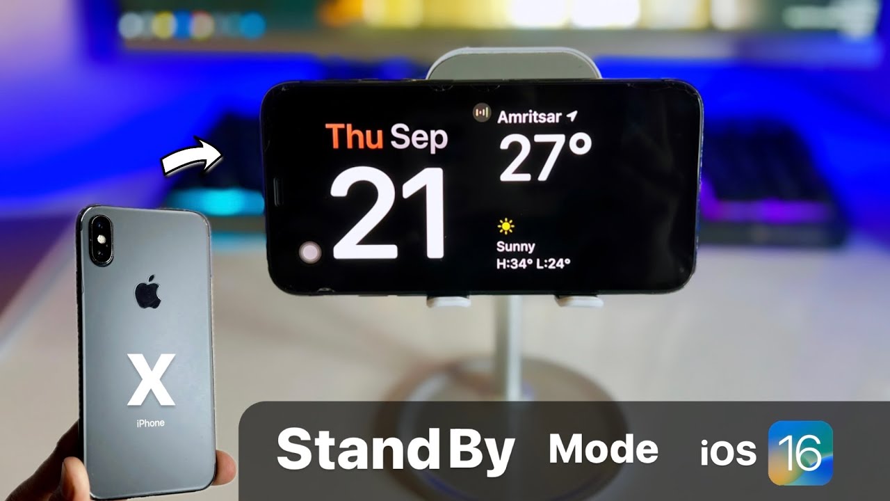How to get Stand By mode in iPhone X | Get Stand By mode in iOS 16 ...