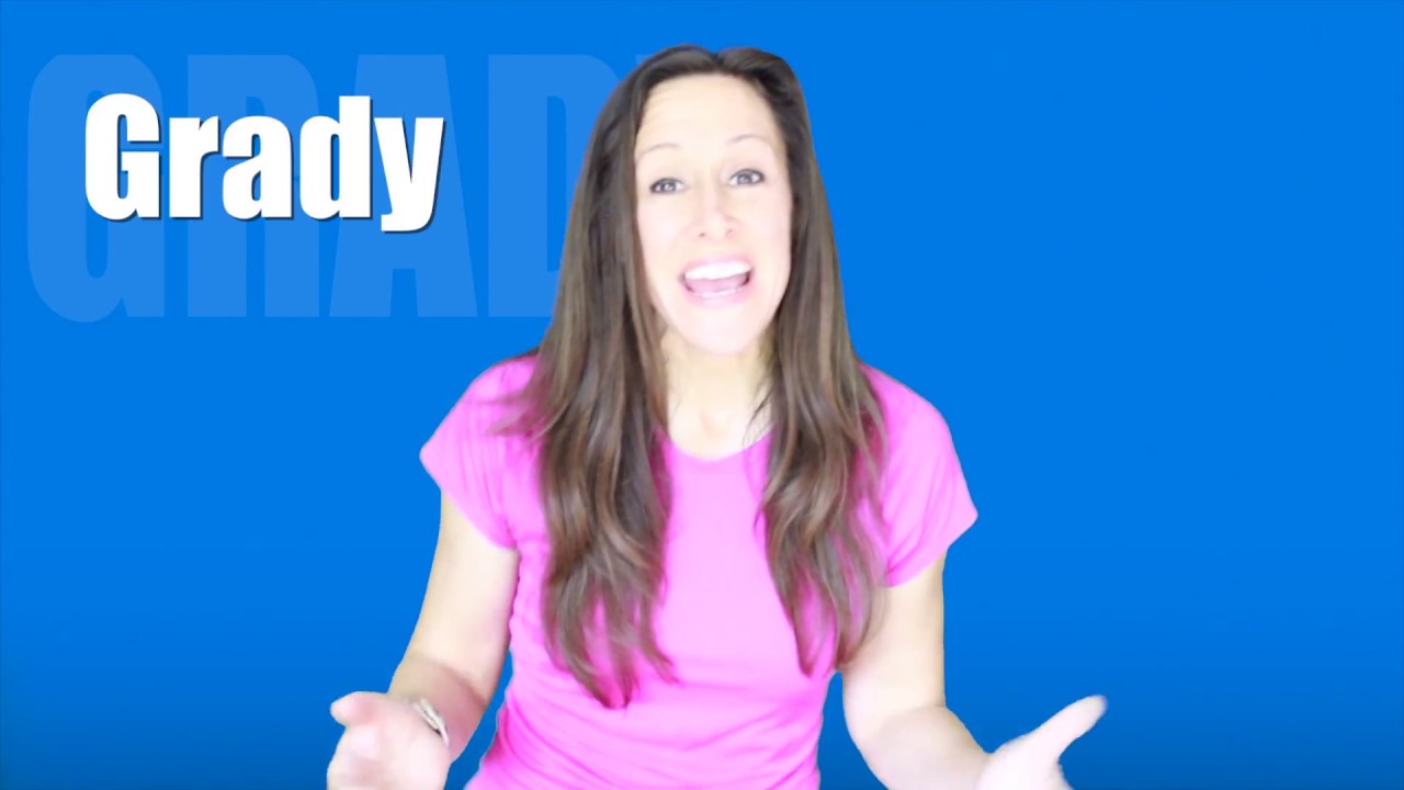 Learn to Spell GRADY Song | Learn to Talk with Patty Shukla - YouTube