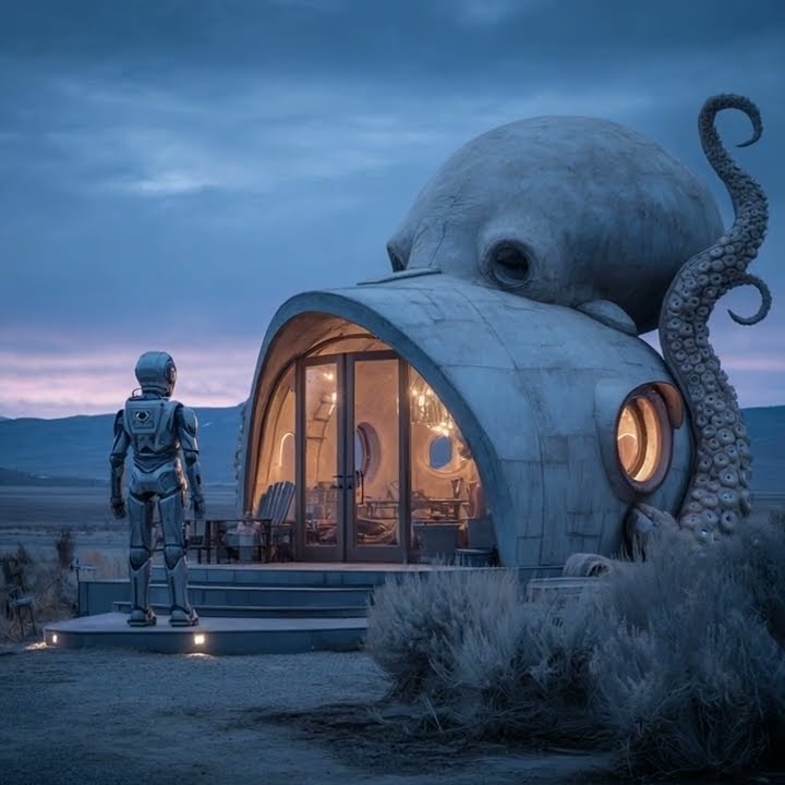 OctoDog home with robotic arm protecting owner from intruders zoom in ...