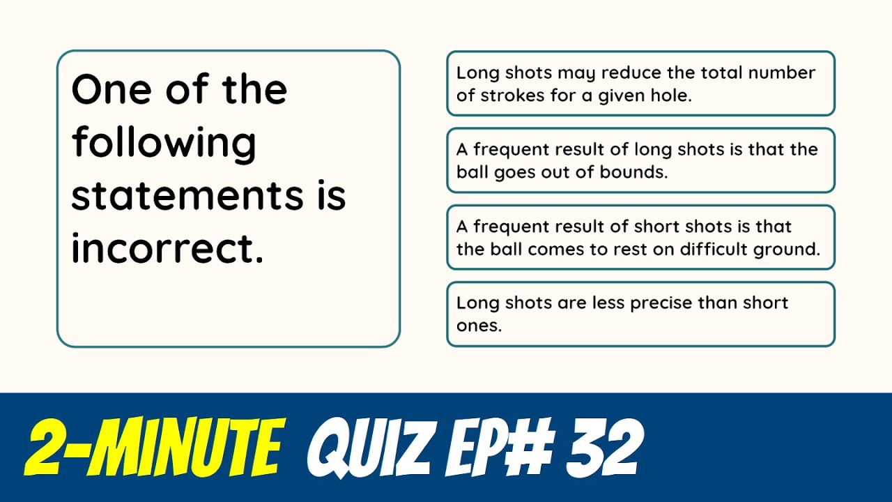 2 Minute Quiz - Episode #32 - YouTube