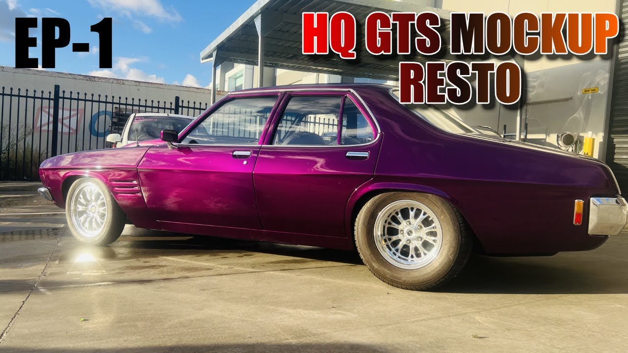 HQ GTS MOCK UP RESTO - Lower Rear Quarter Rare Spares Replacment - YouTube