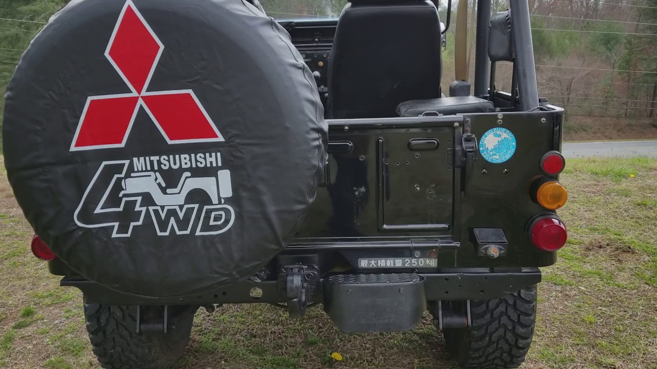 1989 Mitsubishi J53 Turbo Diesel lifted www.paladintrucks.com - YouTube