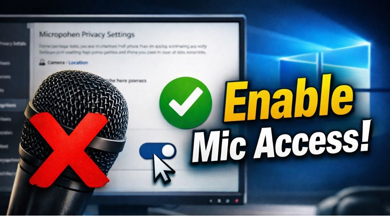 Microphone Not Working FIXED! Enable Mic Access on Windows 10 - YouTube