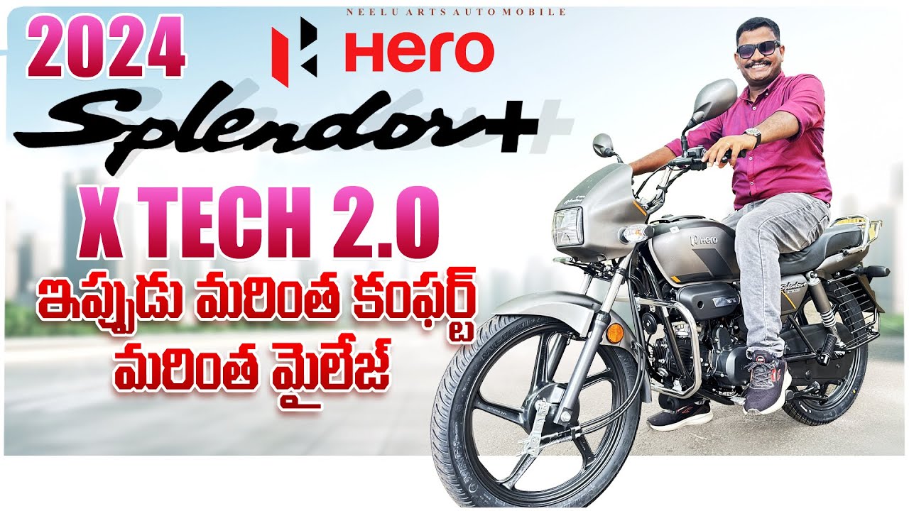 2024 Hero Splendor Plus X tech 2.O Detailed Review ||Neelu arts ...
