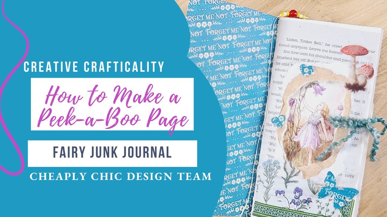 How to Make a Peek-a-Boo Junk Journal Page: Blossom Fairy Kit from ...