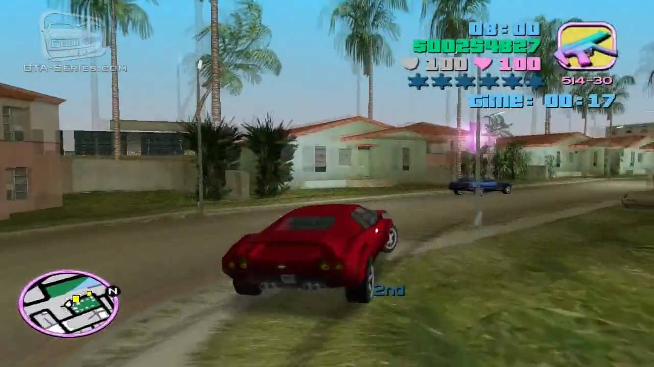GTA Vice City - Walkthrough - Street Race #3 - Border Run - YouTube