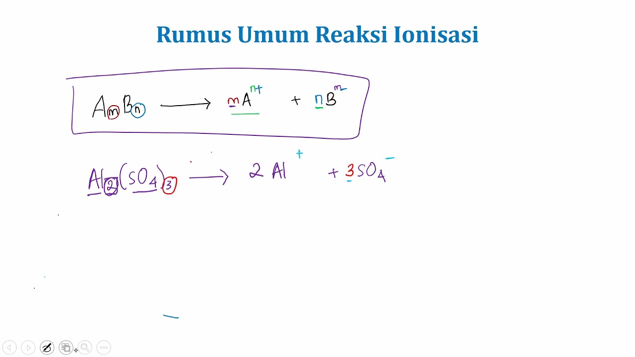 Rumus Umum Reaksi ionisasi - YouTube