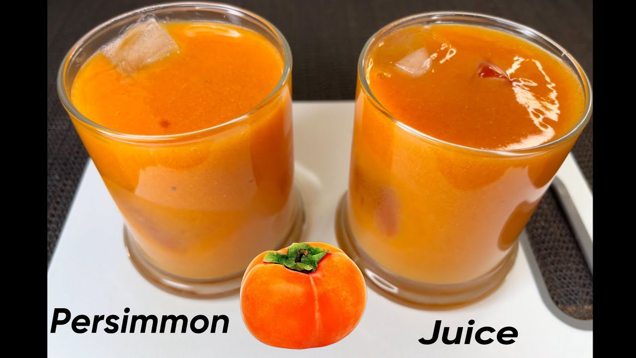 SIP ON THE SWEETNESS OF PERSIMMON JUICE! | How To Make Persimmon Juice ...