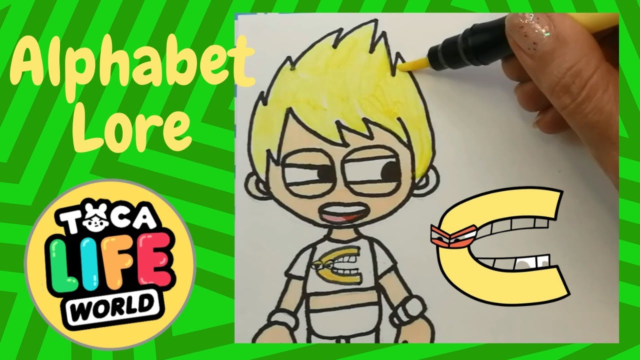 How to Draw Toca Boca character, Alphabet Lore in Toca Life World - YouTube
