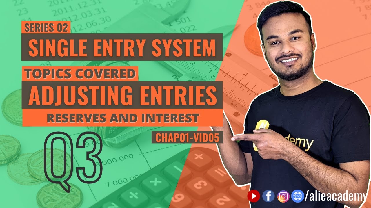 Single Entry System | Adjusting Entries | Reserves and Interest Payable ...
