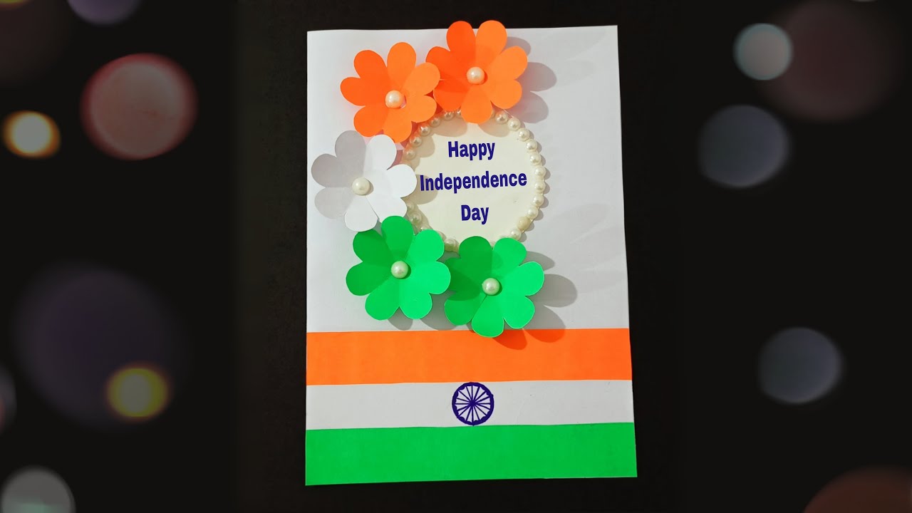 simple Independence day card idea for school project | simple homemade ...