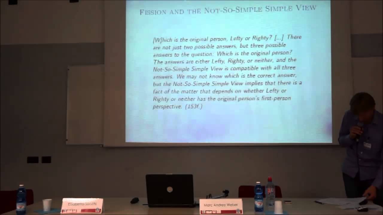 SRSSP - Marc Andree Weber "First-Person Perspectives à la Baker: They ...