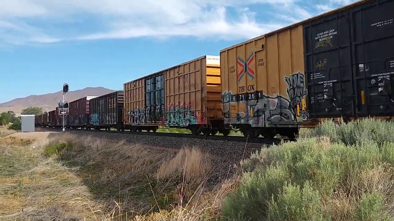 35 Car Train + 2 Engines - YouTube