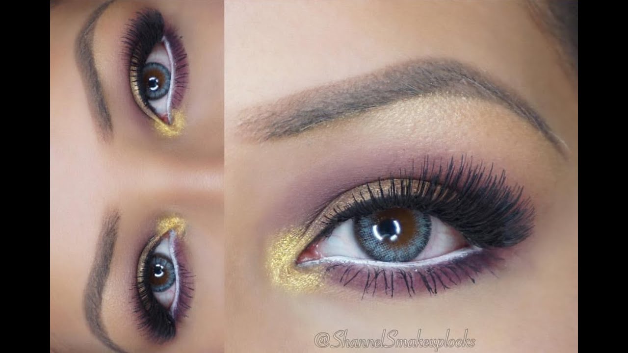 Colorful Makeup tutorial using Makeup Geek Eyeshadows - YouTube