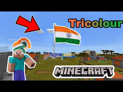 Tricolour flag in Minecraft. republic day special.#2023 #republicday # ...