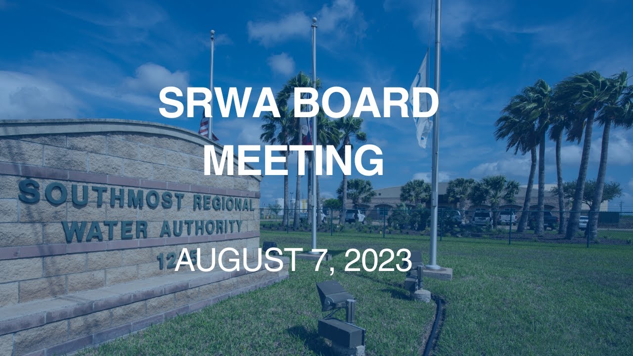 SRWA Board Meeting Aug. 7, 2023 - YouTube