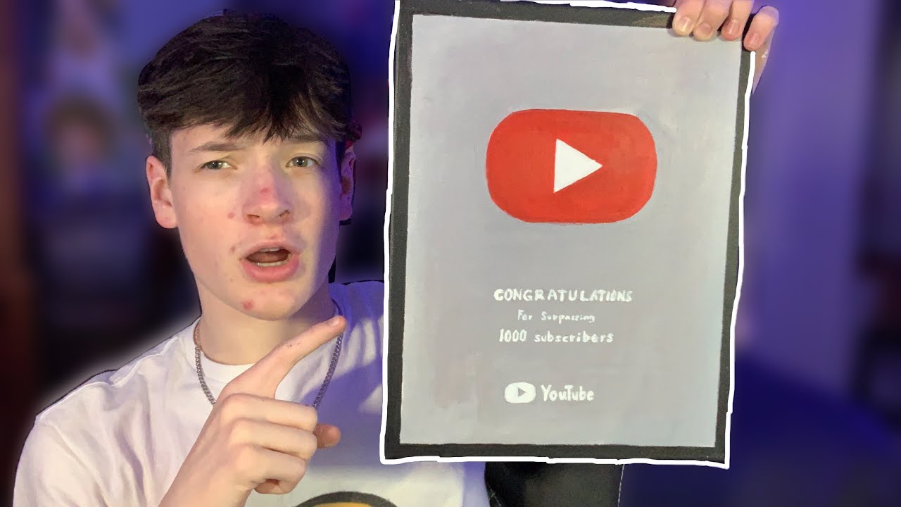 Unboxing My 1000 Subscriber Play Button!(DIY) - YouTube