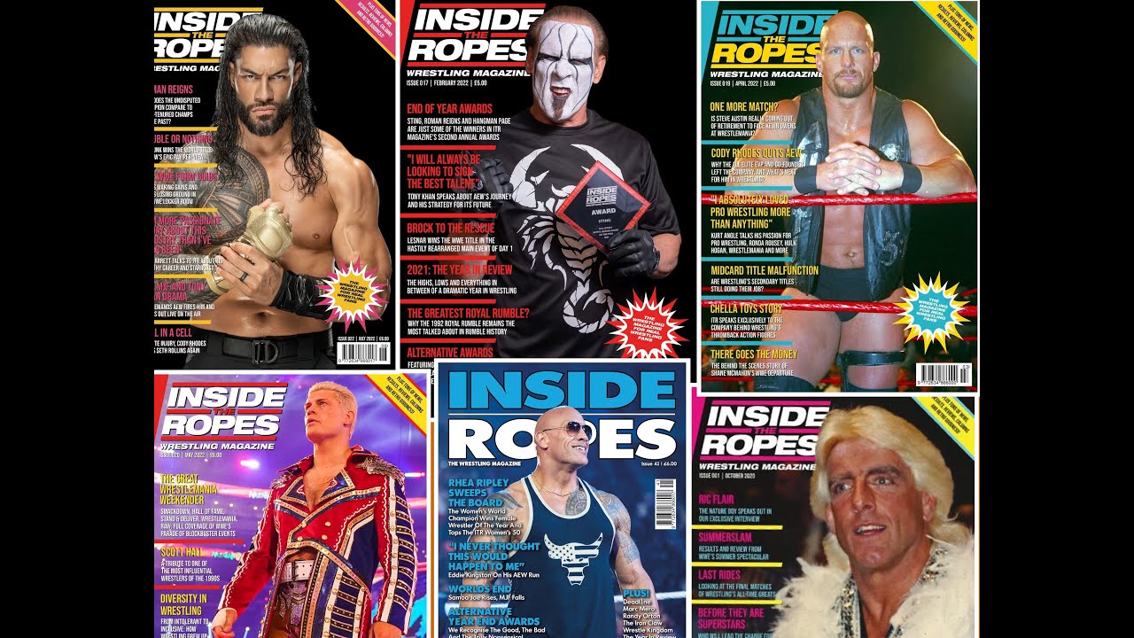 Inside the Ropes Wrestling Magazine WWE AEW Superstars #wwe #aew - YouTube