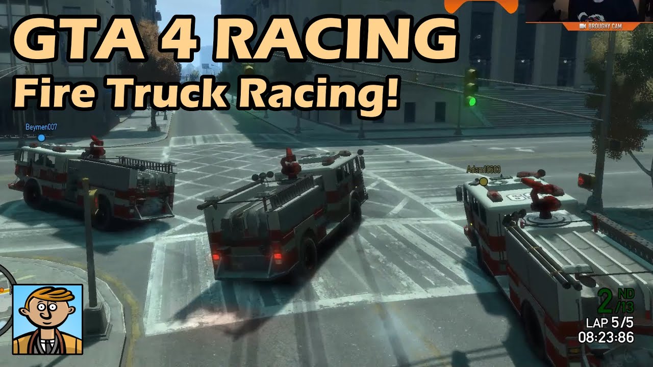 Fire Truck Racing! - GTA 4 Racing №6 - YouTube