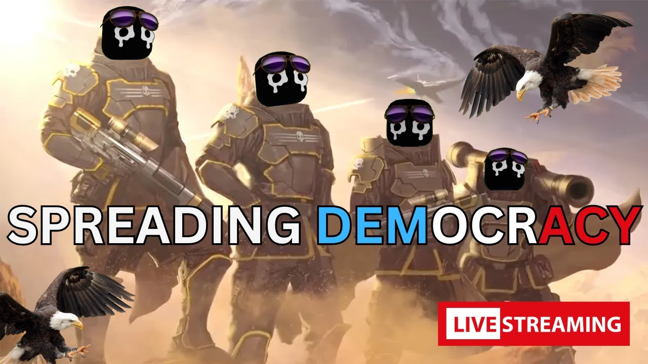 Playing HELLDIVER II for DEMOCRACY!!! - YouTube