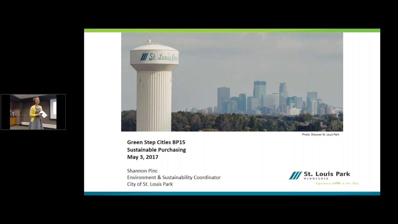 GreenStep Cities Workshop on Sustainable Purchasing - YouTube