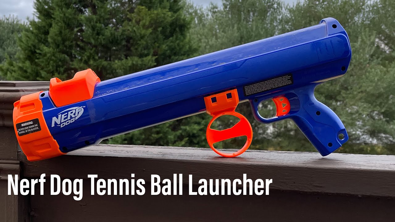 The Nerf Dog tennis ball launcher - YouTube