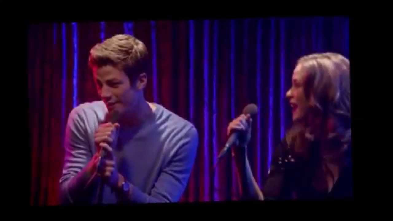 Barry Allen Singing with Caitlin Snow "Summer Lovin' Karaoke Bar" - YouTube