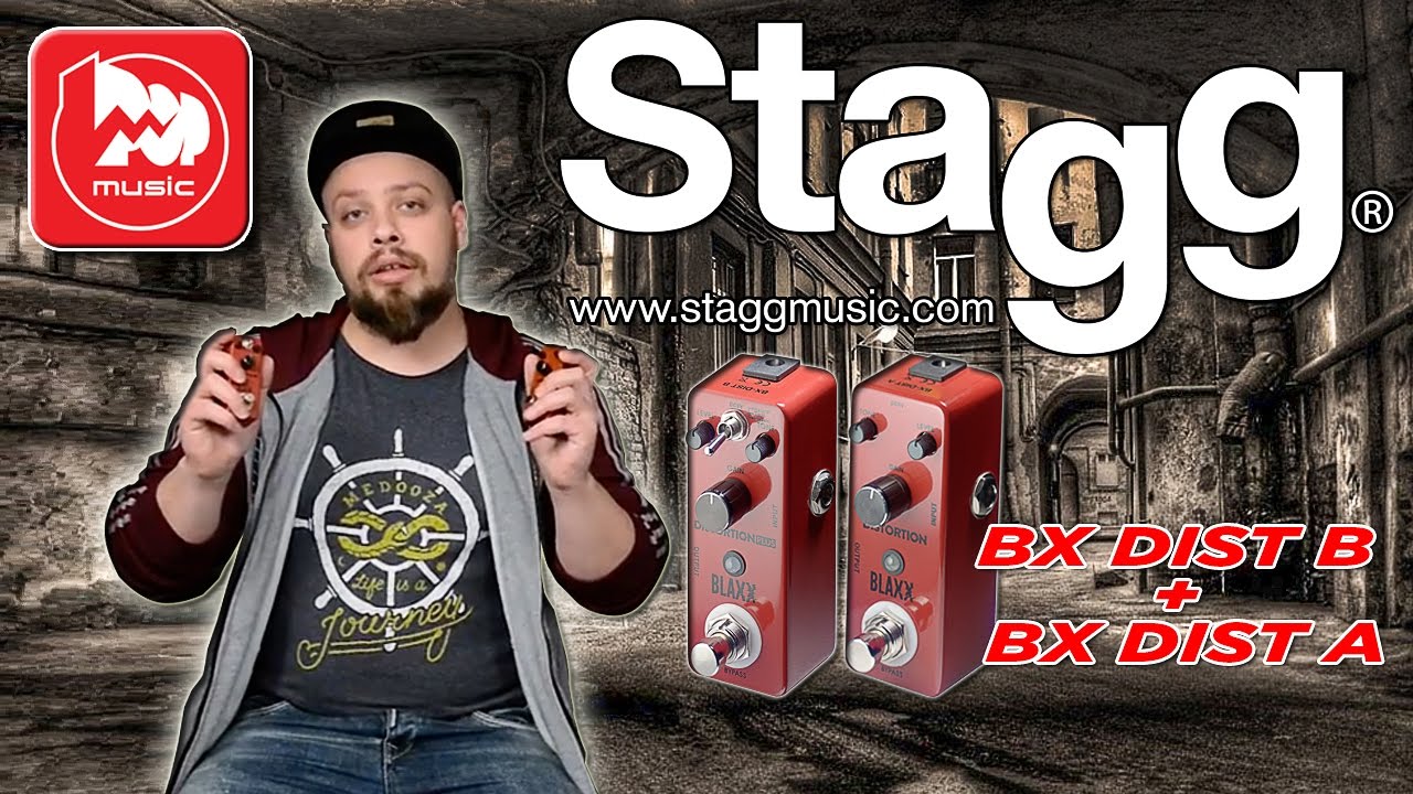STAGG BX-DIST B + STAGG BX-DIST A - компактные педали Distortion - YouTube