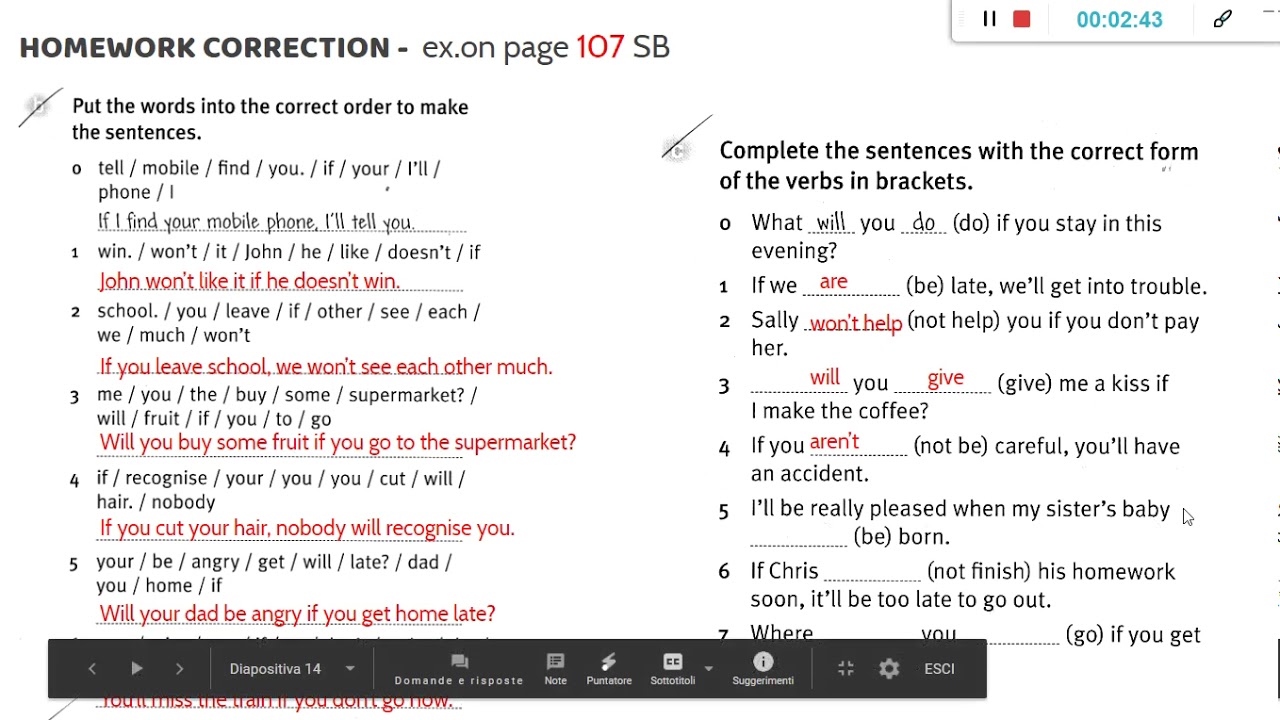 2AM LESSON 3a HW correction - YouTube