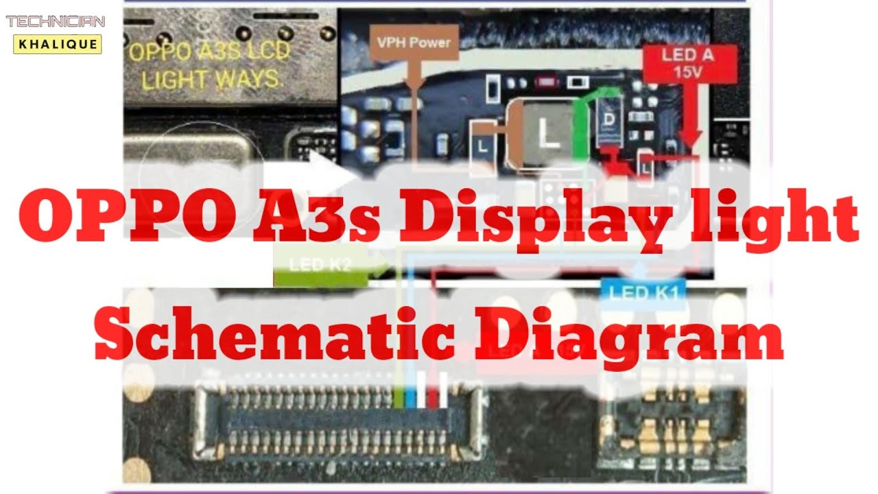 oppo a3s display light solution | schematic diagram @TechnicianKhalique ...
