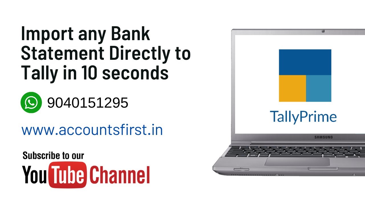 How To Import Any Bank Statement Directly To Tally | Statement To Tally ...