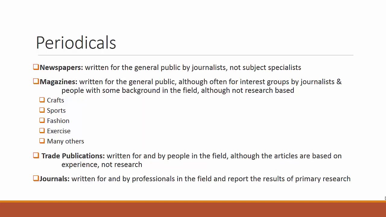Using General Periodical Databases - YouTube
