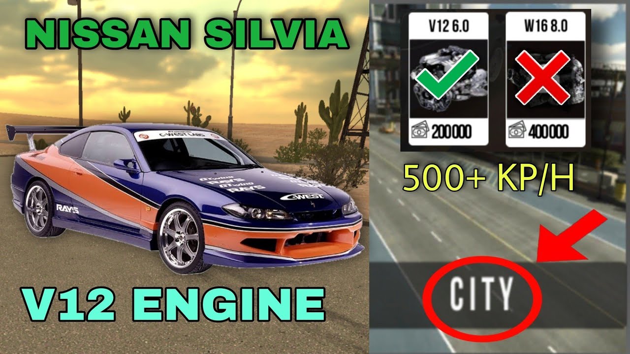 nissan silvia 👉best gearbox | v12 engine | Cpm new update 2022 - YouTube