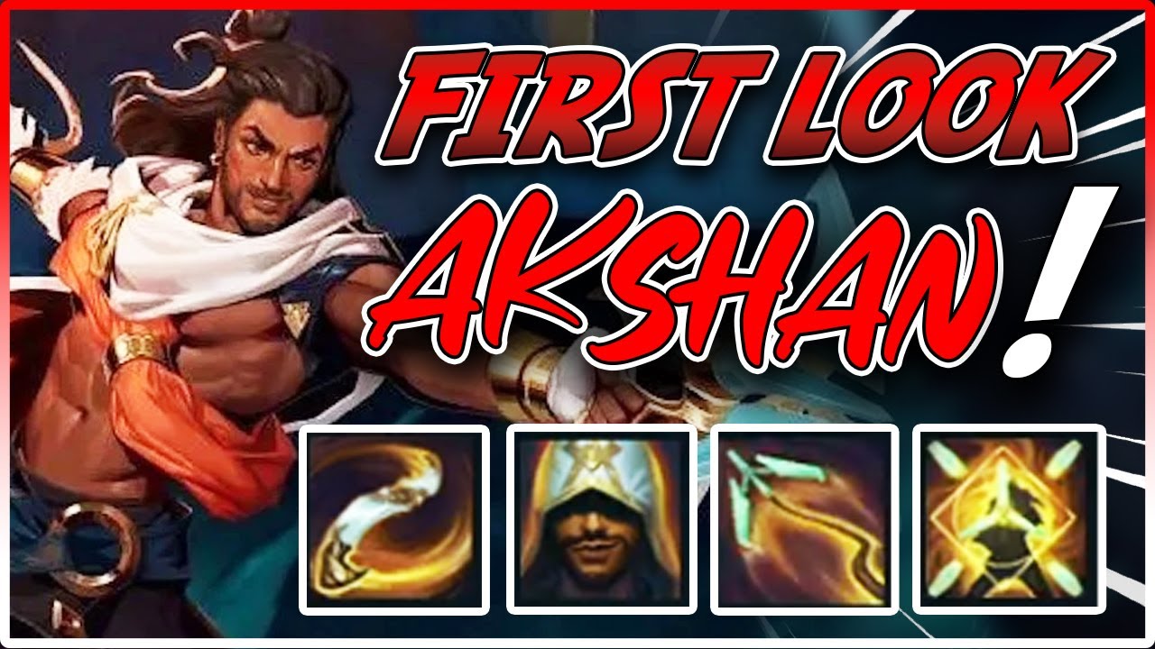 FIRST LOOK AT RIOT'S NEW CHAMPION AKSHAN | Build + Runes Ft. Manco ...