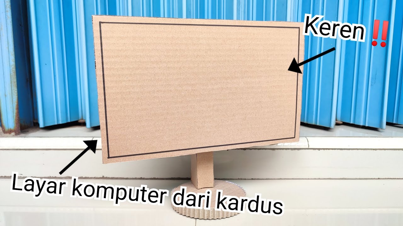 Cara membuat layar komputer dari kardus | Layar televisi dari kardus ...