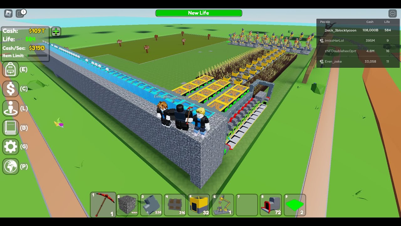 FunzPlayz! - Multi (Farm)! [Life:584] #1 in Roblox : Block Tycoon ⛏️ ...