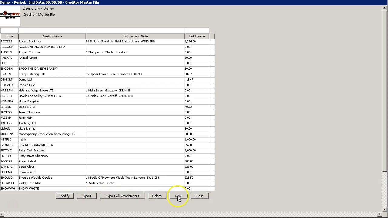 Accounts Payable - Creditors Master File - YouTube