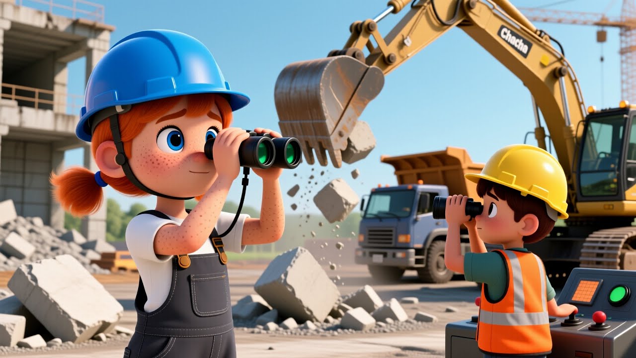 Construction Vehicles Build a New Playground! | Fun Kids Songs ...
