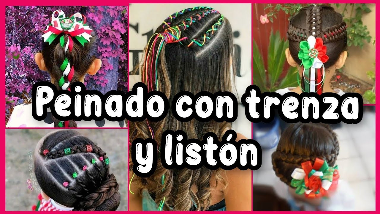 🛑 Peinado con trenza y liston para cualquier fecha #hairstyle #peinados ...