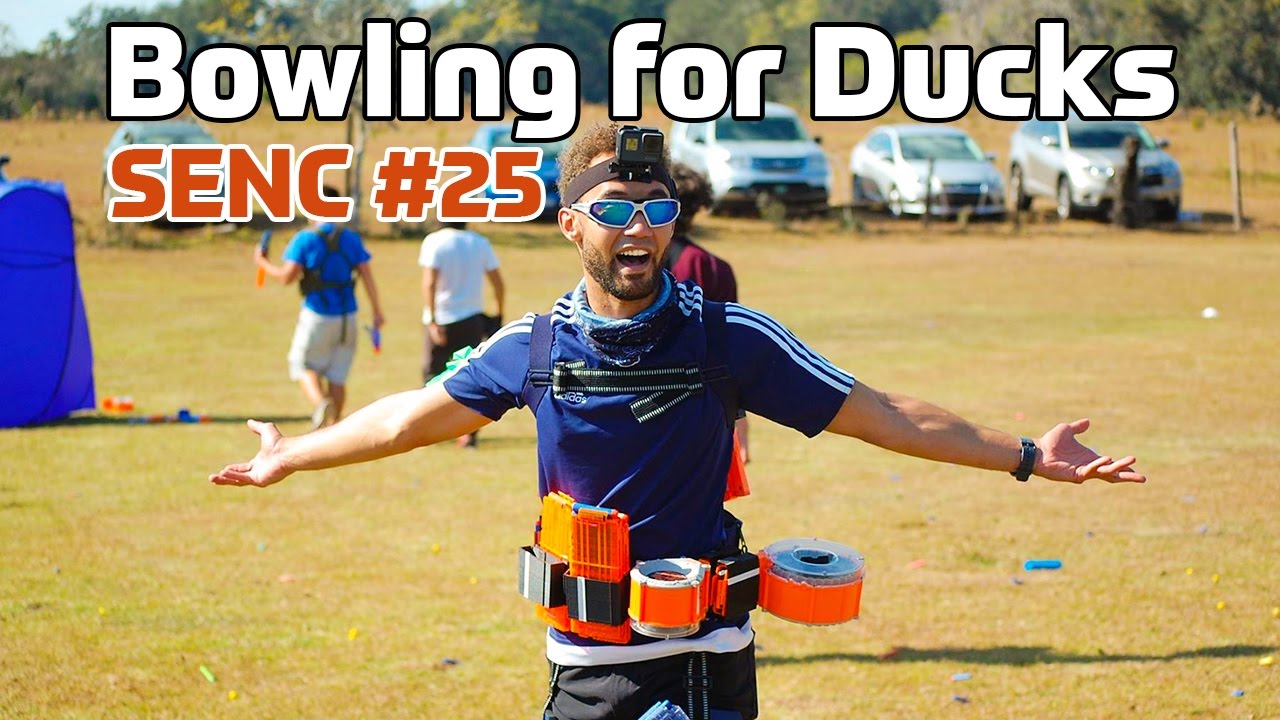 Nerf Bowling for Ducks (SENC War #25 at East Cobb Park) - YouTube