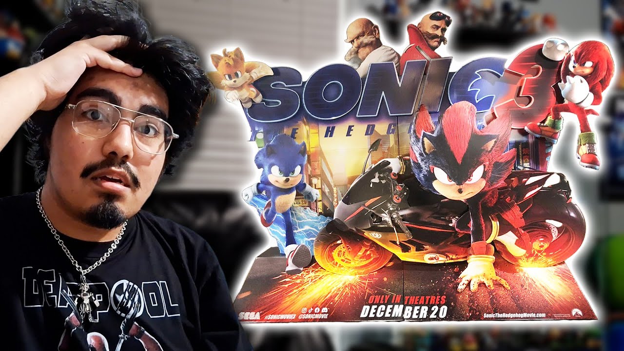 NEW SONIC MOVIE 3 MOVIE THEATER STANDEE REVEALED! - YouTube