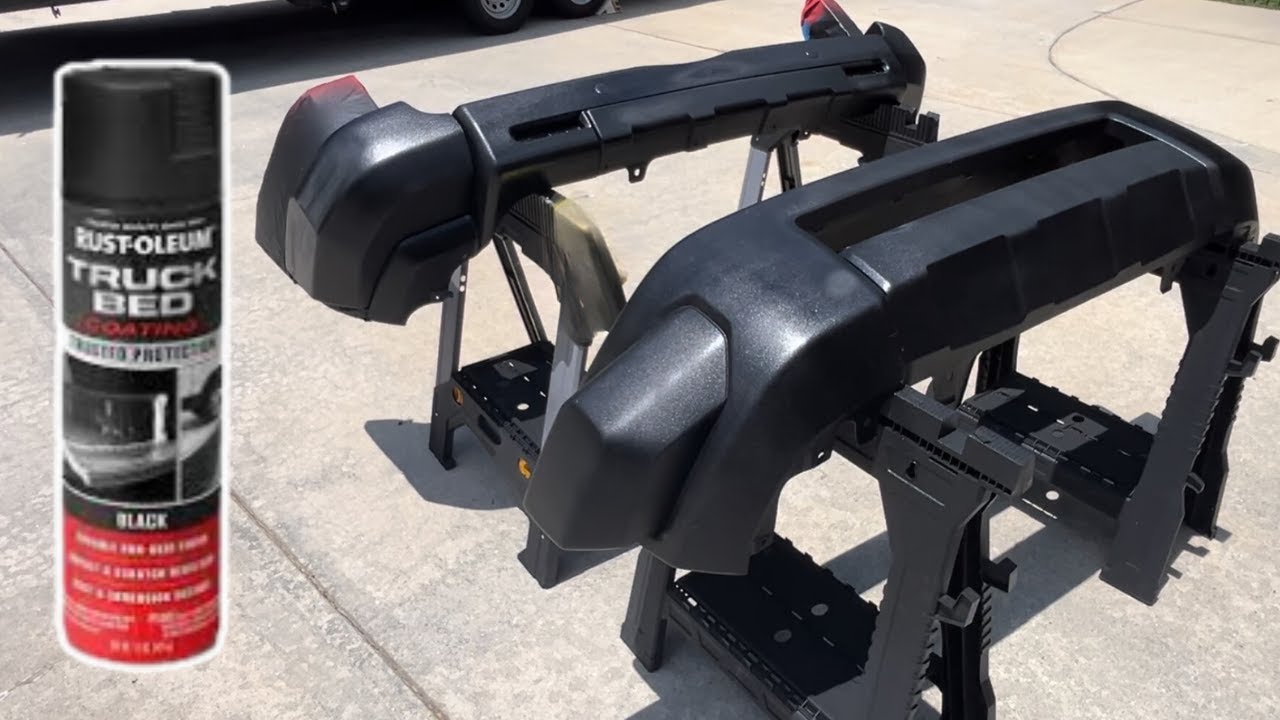 Bed Lining Bumpers on FJ Cruiser: Rust-oleum Truck Bed Coating Spray ...