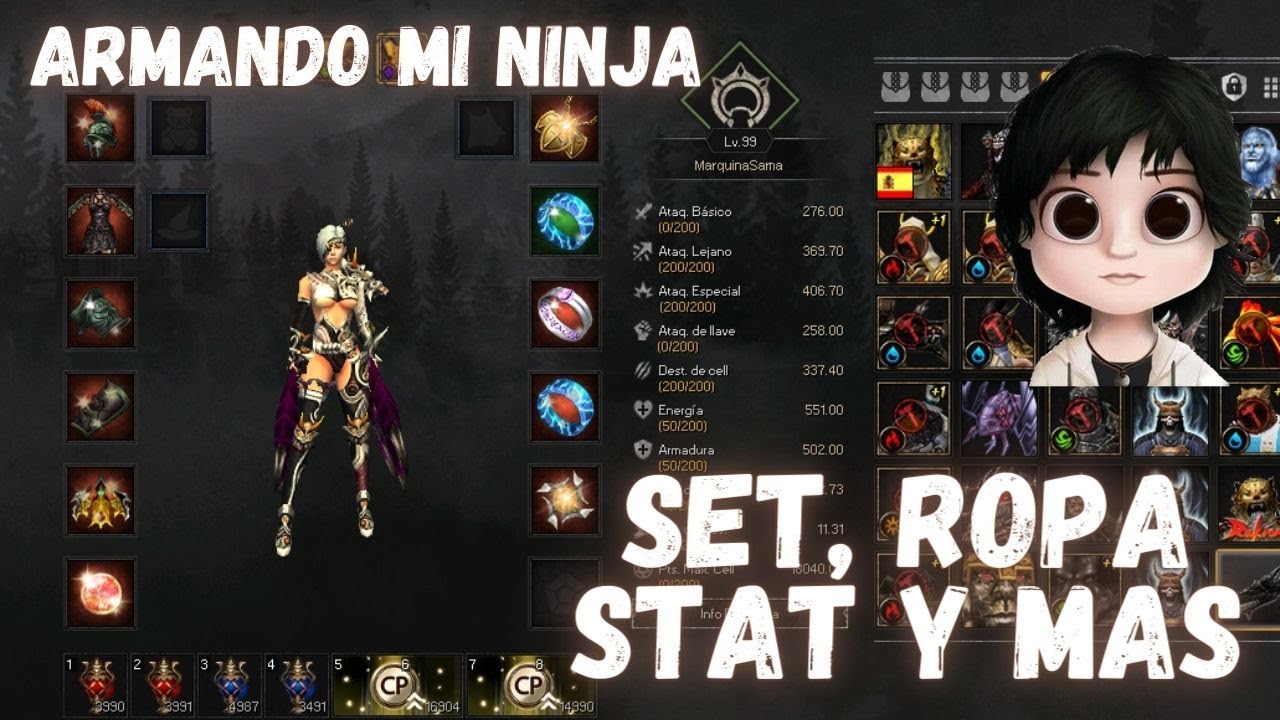 COMO ARMAR UNA NINJA AL 100% - MAX STAT - ARMANDO MI NINJA - RAKION ...