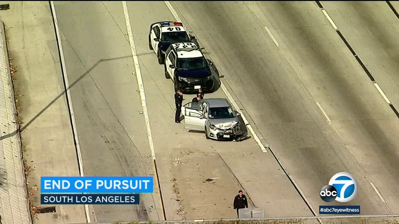 POLICE CHASE: Suspect detained after leading LAPD on erratic chase ...