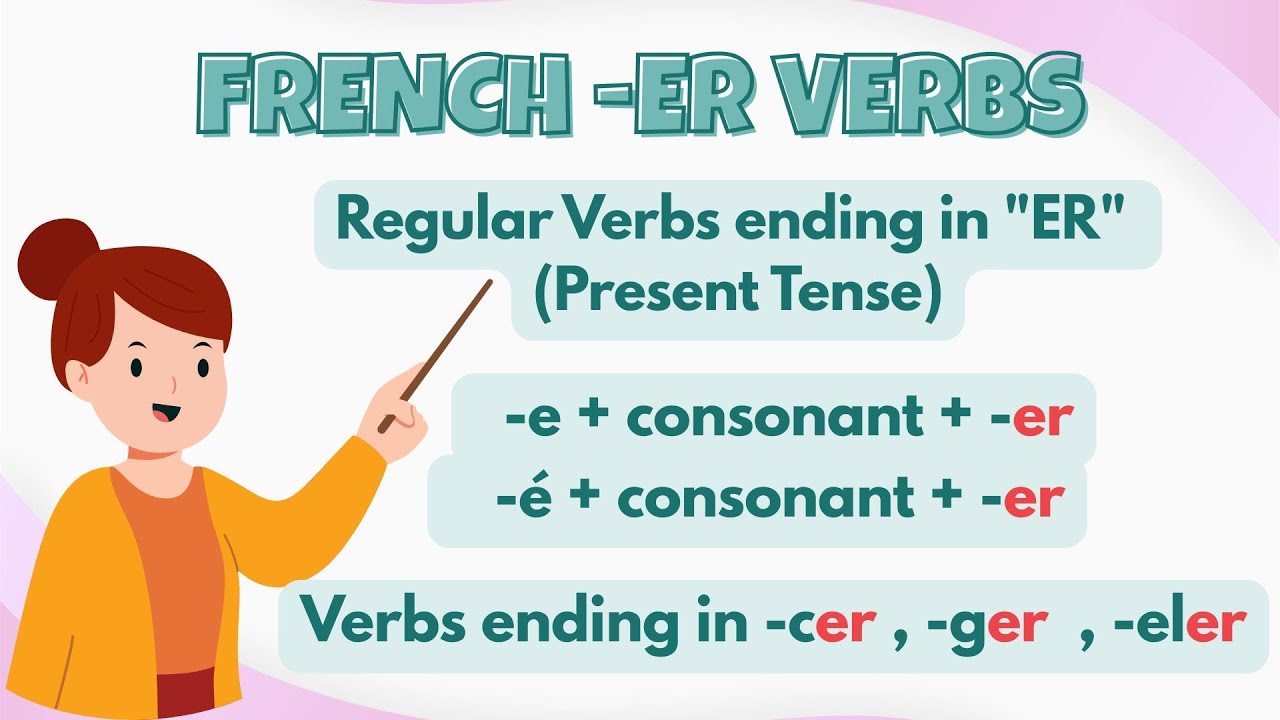 How to conjugate regular - ER verbs in present tense | French -ER Verbs ...